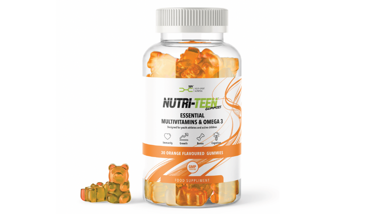 NUTRI-TEEN Multivitamin and Omega-3 Gummy Bears – Youth Sport Nutrition